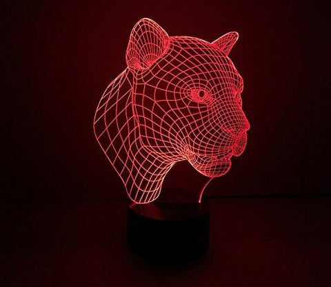 Night Light For Baby - Black Panther Jaguar Hologram LED Night Light ...