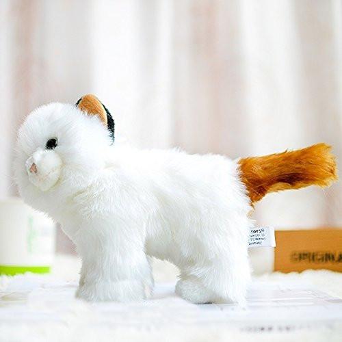 LightningStore Persian White Cat Doll Realistic Looking Stuffed Animal